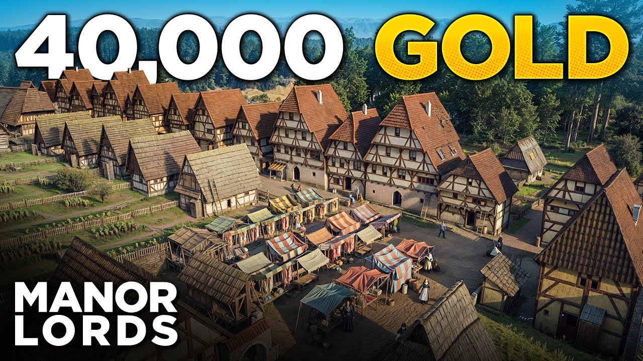 I somehow earned 40,000 GOLD in Manor Lords! (#7) - YouTube