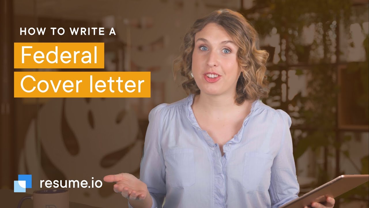 How to write a cover letter for a federal job - YouTube