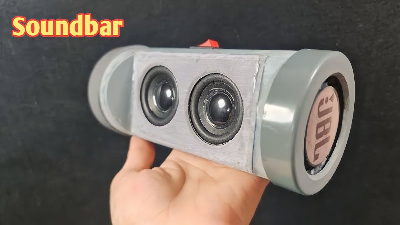 How To Make Soundbar Using a PVC Pipe ||PVC Soundbar - YouTube