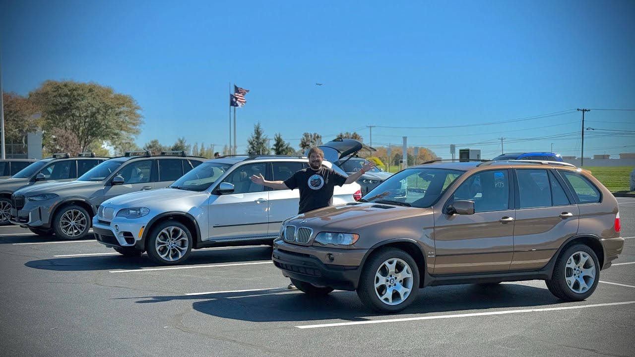 I Drive Every Generation Of BMW X5! Factory Fresh Examples Of E53, E70 ...