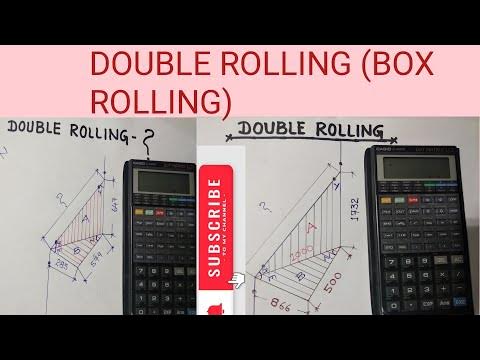 How to calculate double rolling (box rolling) from isometric drawing ...