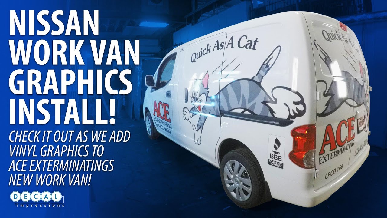 ACE Exterminating Nissan Work Van Graphics // Vehicle Wrap // Decal ...
