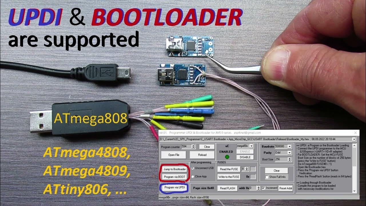 UPDI programmer - YouTube