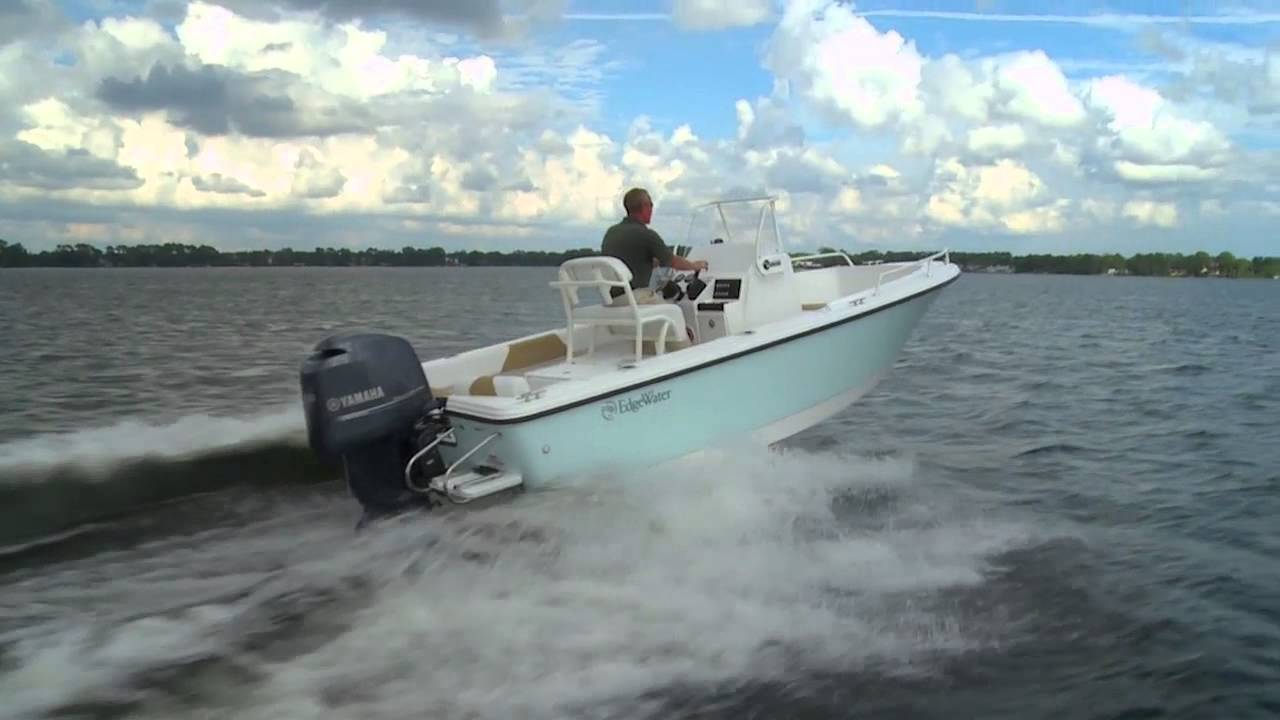 EdgeWater Power Boats - 188 CC Running Shots - YouTube