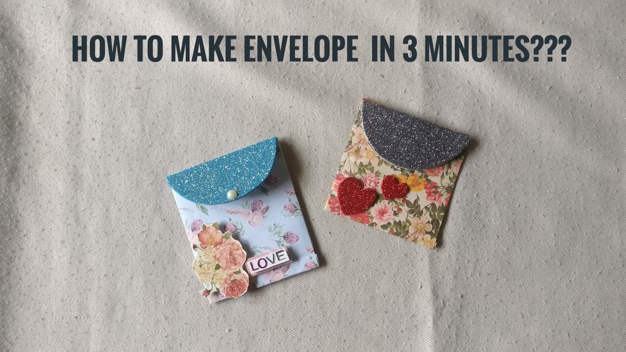 DIY ENVELOPE/Envelope making/Little crafts - YouTube