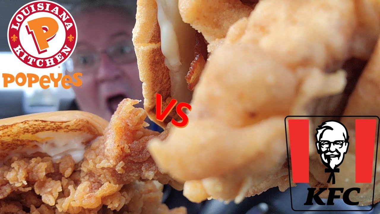 Popeyes VS KFC - Classic VS Famous Chicken Sandwiches. Which Tastes ...