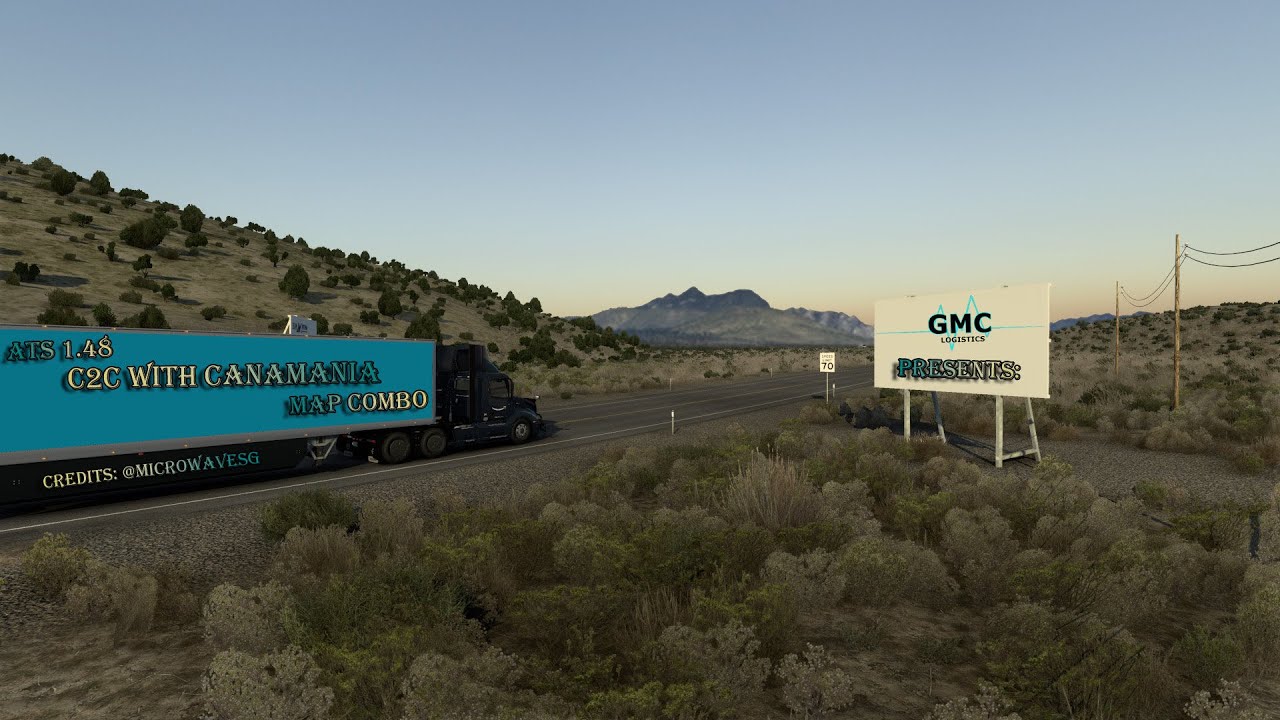 ATS 1.48 - GMC Logistics - C2C with CanaMania Combo - 28.08.2023 - YouTube