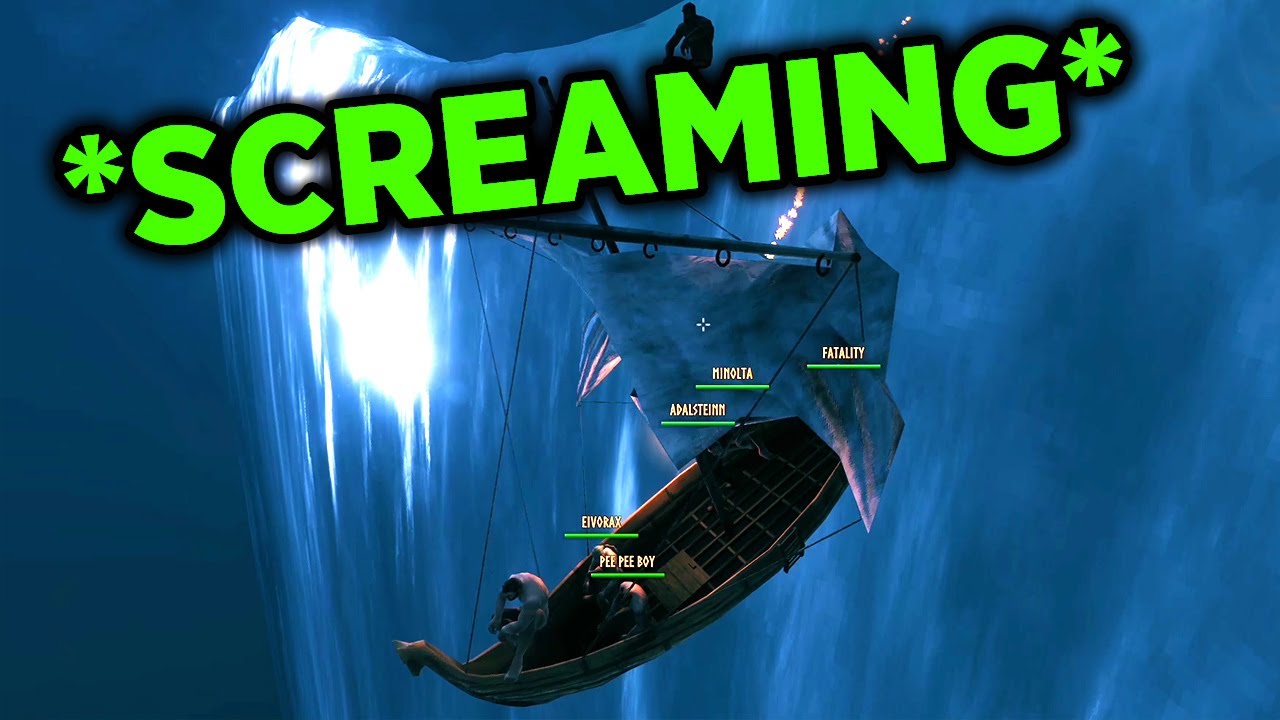 When idiots sail off the edge of the world in Valheim - YouTube