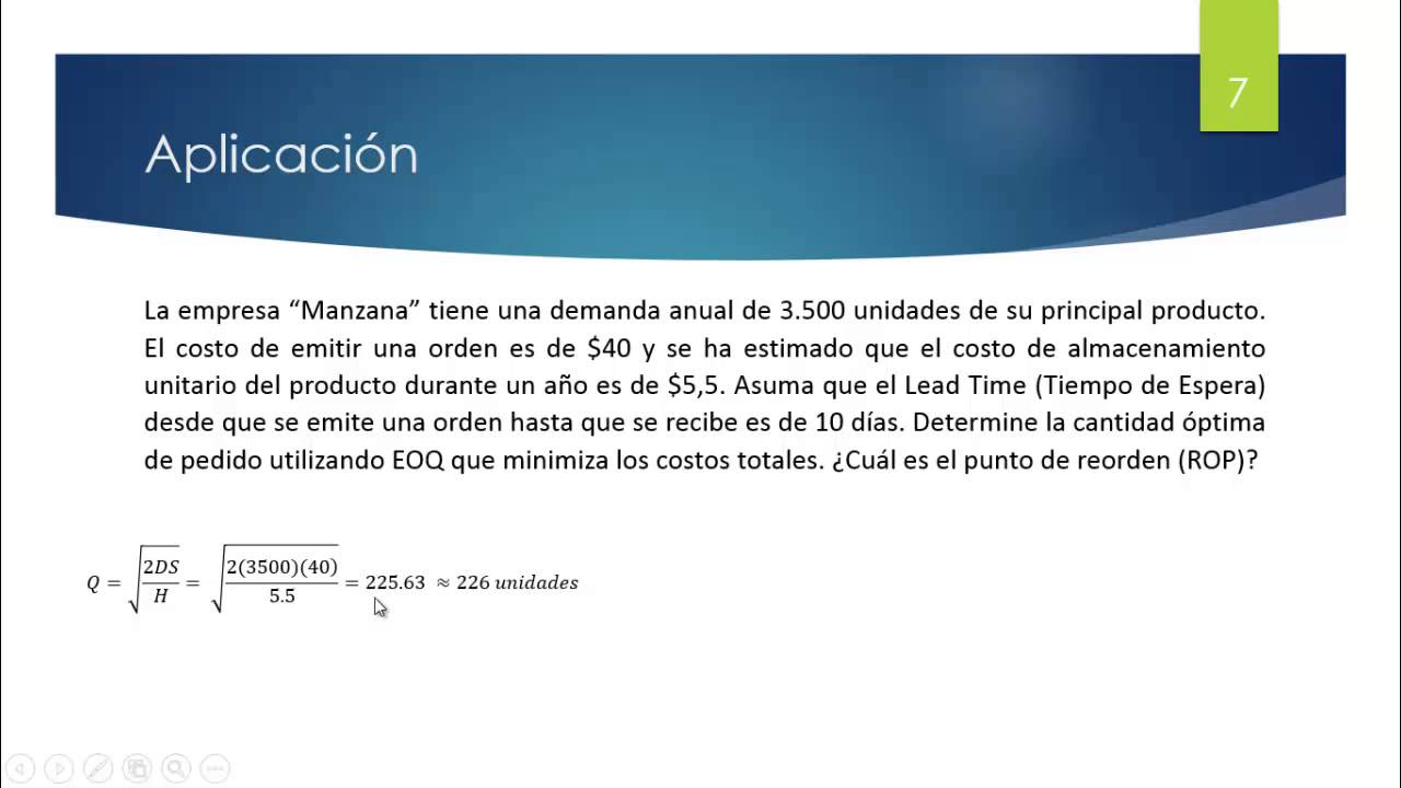 Inestigacion de Operaciones Modelo de Control de Inventarios Modelo de ...