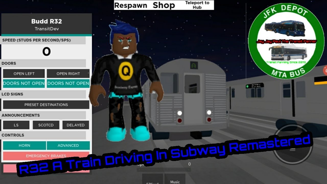 Roblox: R32 A Train Driving In Subway Remastered - YouTube