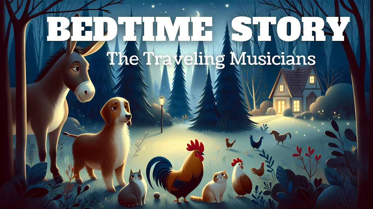 Bedtime Story : The Traveling Musicians | bedtime story for kids in ...