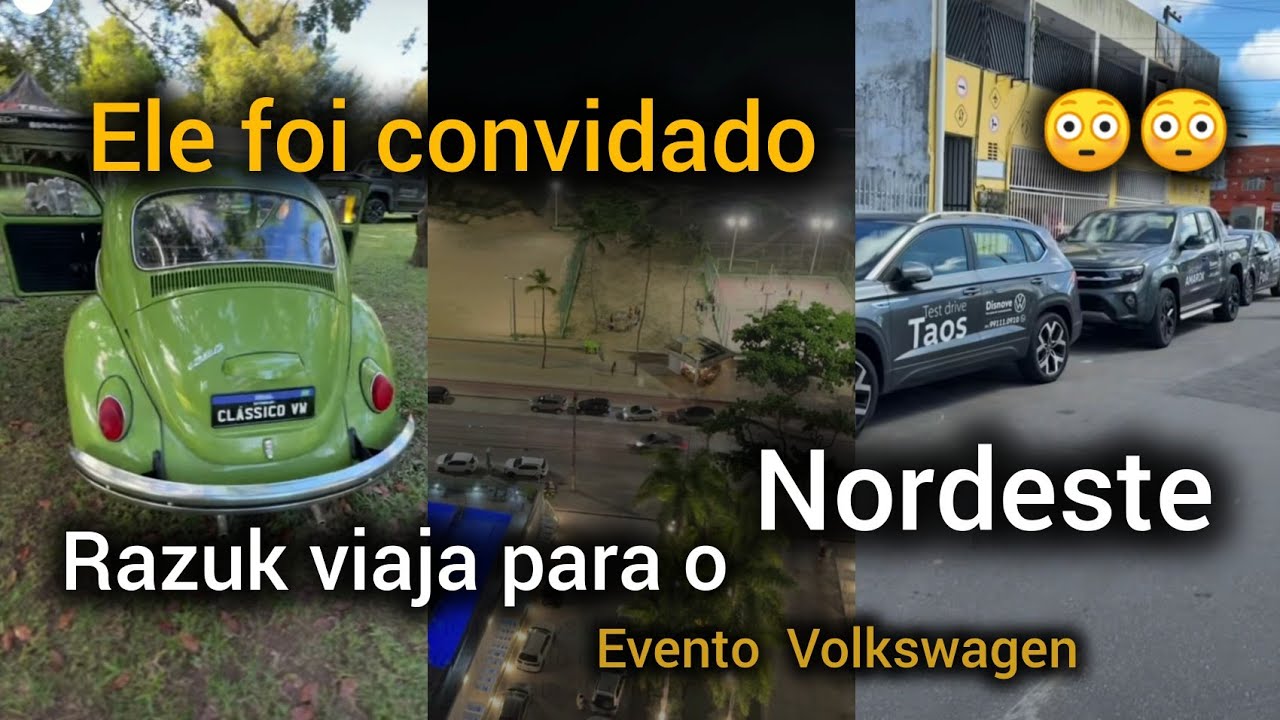 RAZUK BACKSTAGE VAI A EVENTO DA VOLKSWAGEN NO NORDESTE!! ELE.. - YouTube