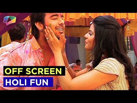 Team Thapki's off screen Holi fun