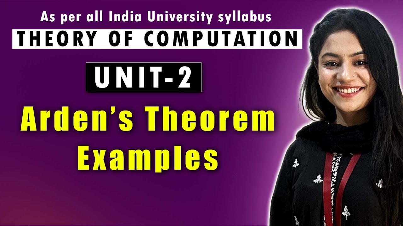 Arden’s Theorem Practice Questions | UNIT 2 | AKTU | AUTOMATA THEORY #TAFL #TOC - YouTube