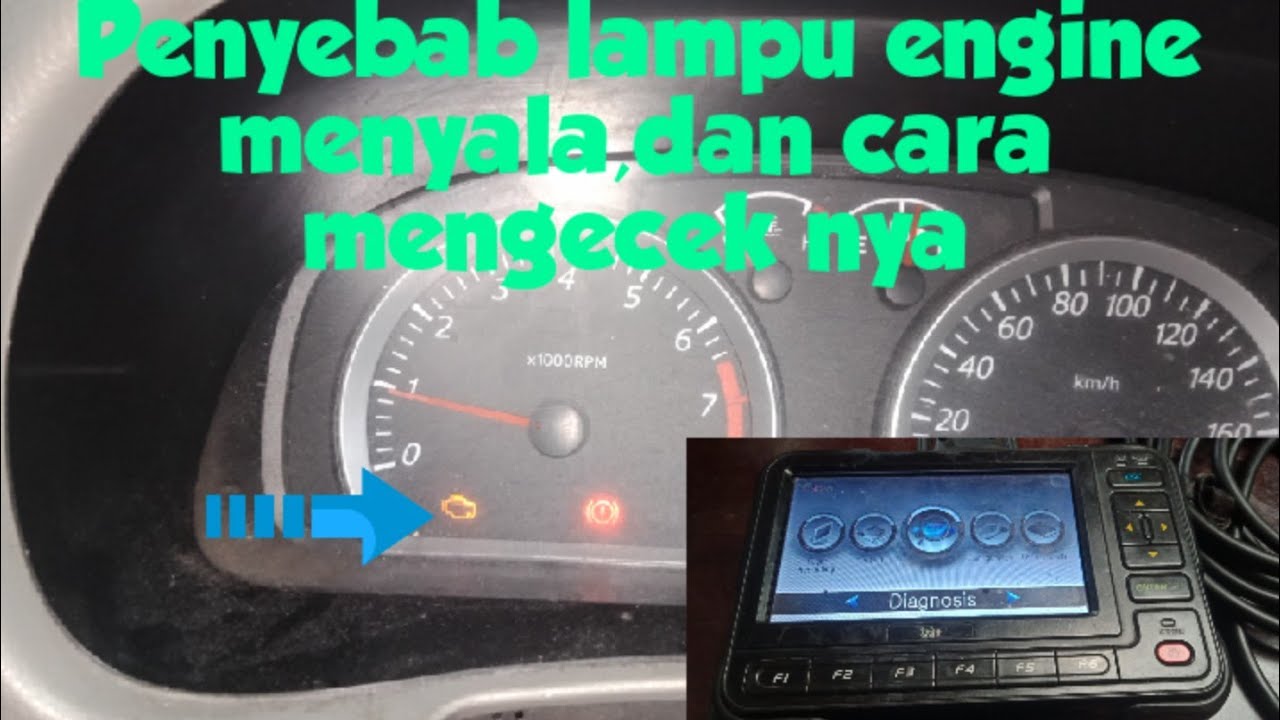 Cara mengetahui penyebeb lampu indikator engine hidup - YouTube