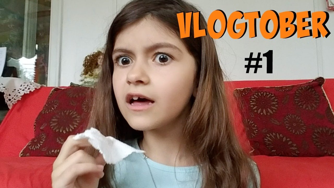ALLY PULLS HER TOOTH OUT!!!VLOGTOBER #1 - YouTube