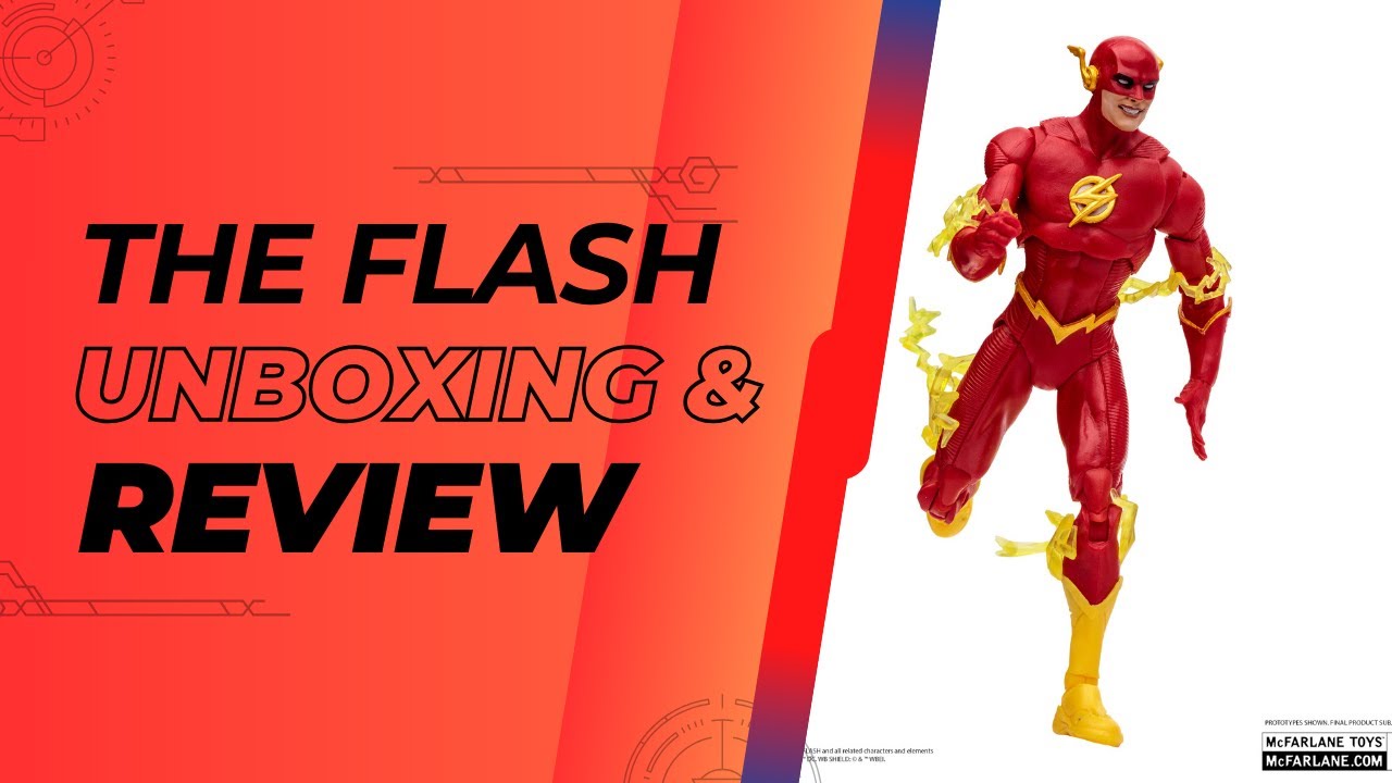 The Flash (McFarlane Toys Dawn of DC Gold Label) Figure Unboxing - YouTube