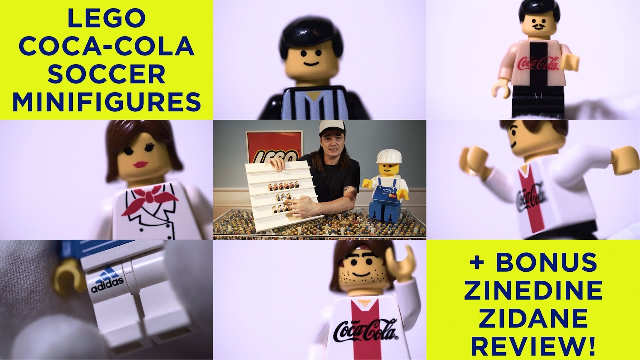 LEGO Minifigures Review: Coca-Cola Japan Soccer Players + Adidas Zidane ...