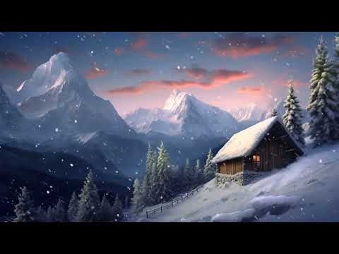 🏔❄ Магия зимы! Уютный домик в горах под снегопадом 🌨🎶#relaxingmusic #sleepmusic #beautifulmusic