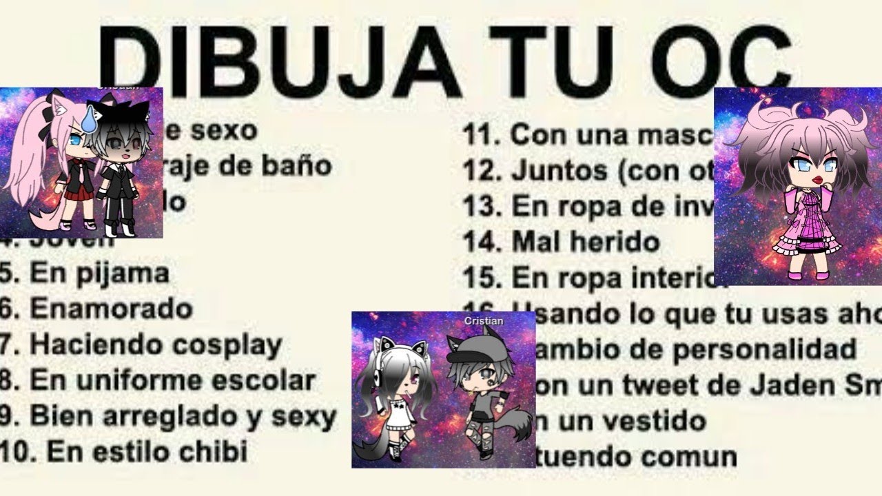 Reto De Dibujar A Tu Oc Uwu Youtube