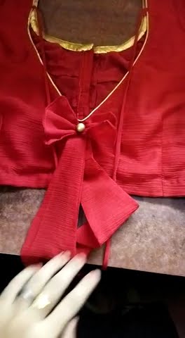 v neck #bow design blouse ☺️ - YouTube