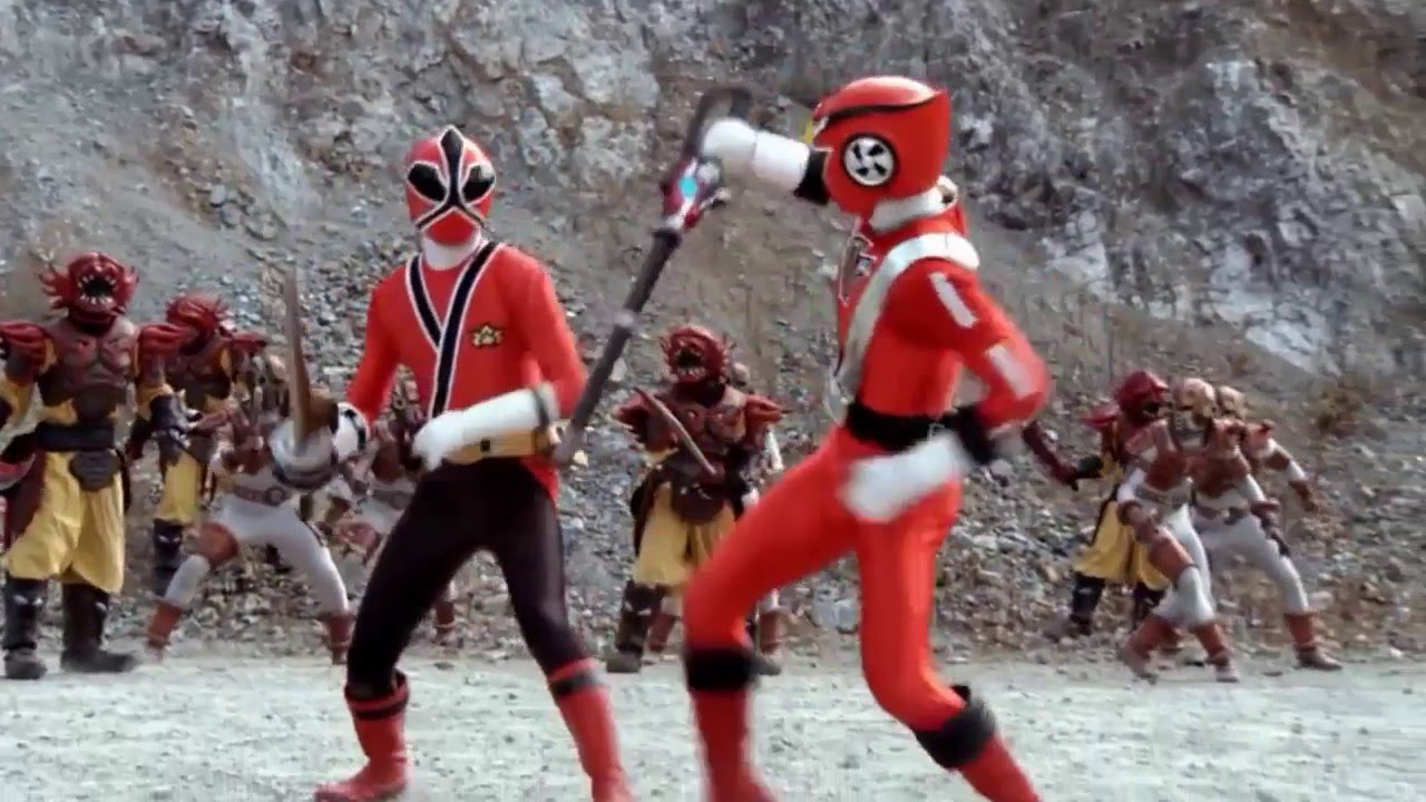 Ranger rojo Samurai vs Ranger rojo Rpm | Pelicula: El choque de los ...