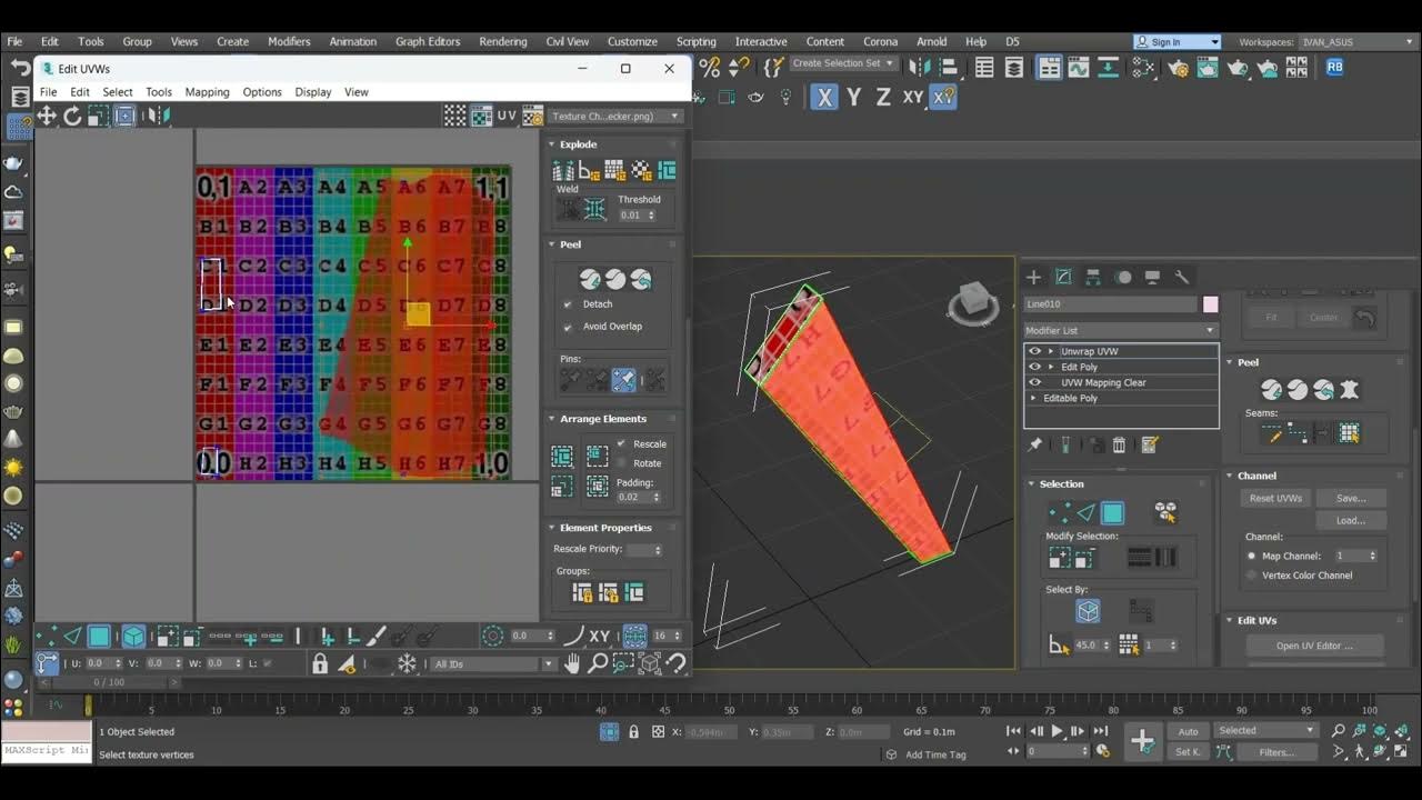 3D Max UVW Map & Unwrap UVW parte3 - YouTube