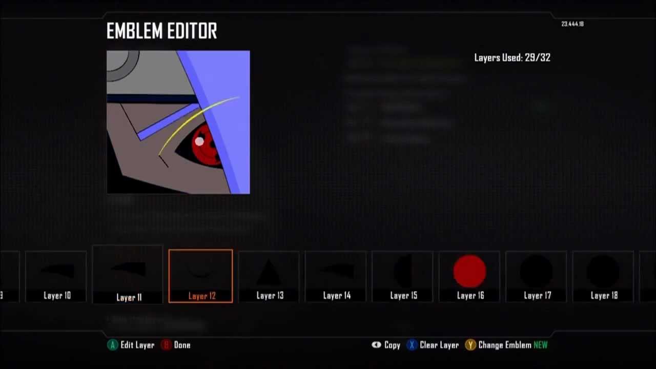 COD Black Ops 2 Emblem: Sasuke Curse Mark - YouTube
