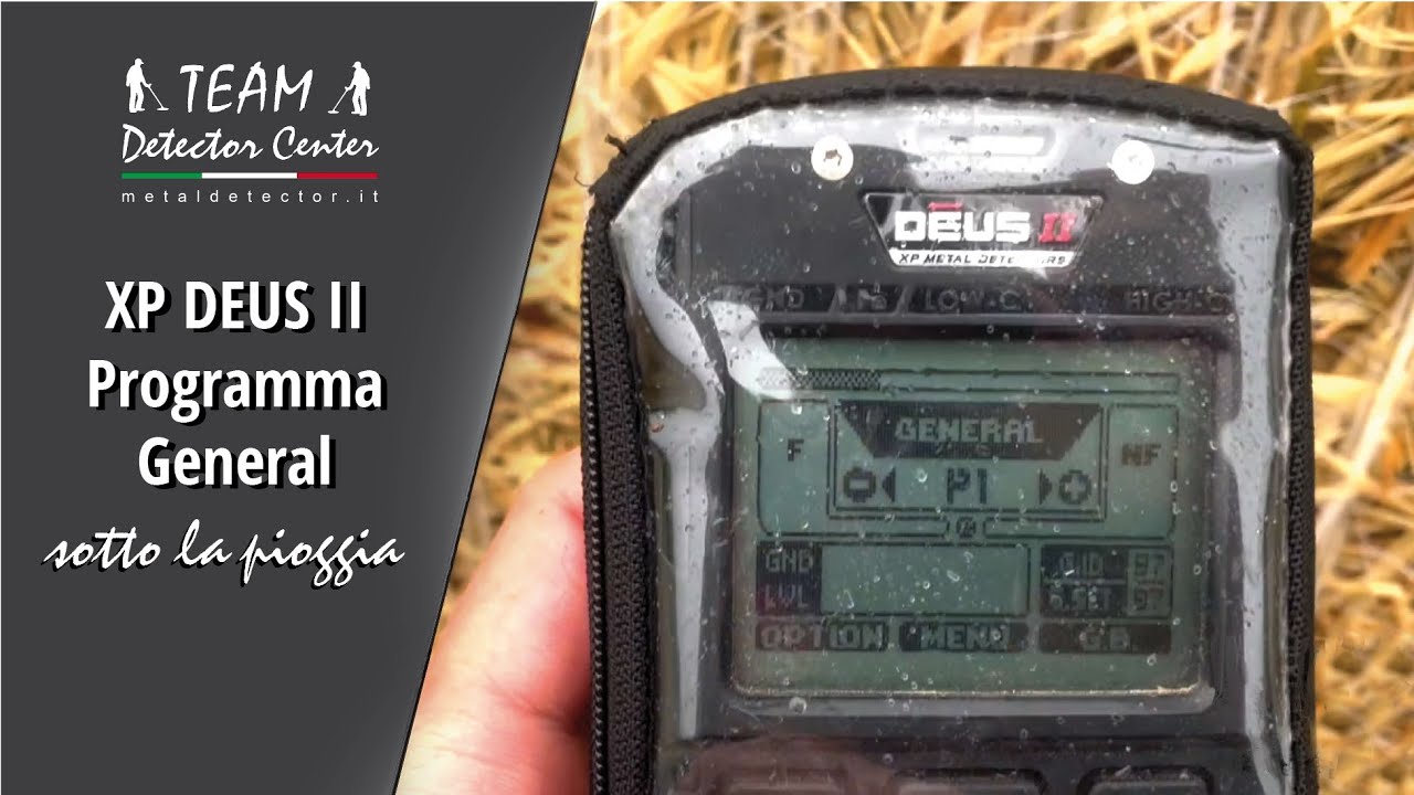 XP DEUS II - Programma General sotto la pioggia - YouTube
