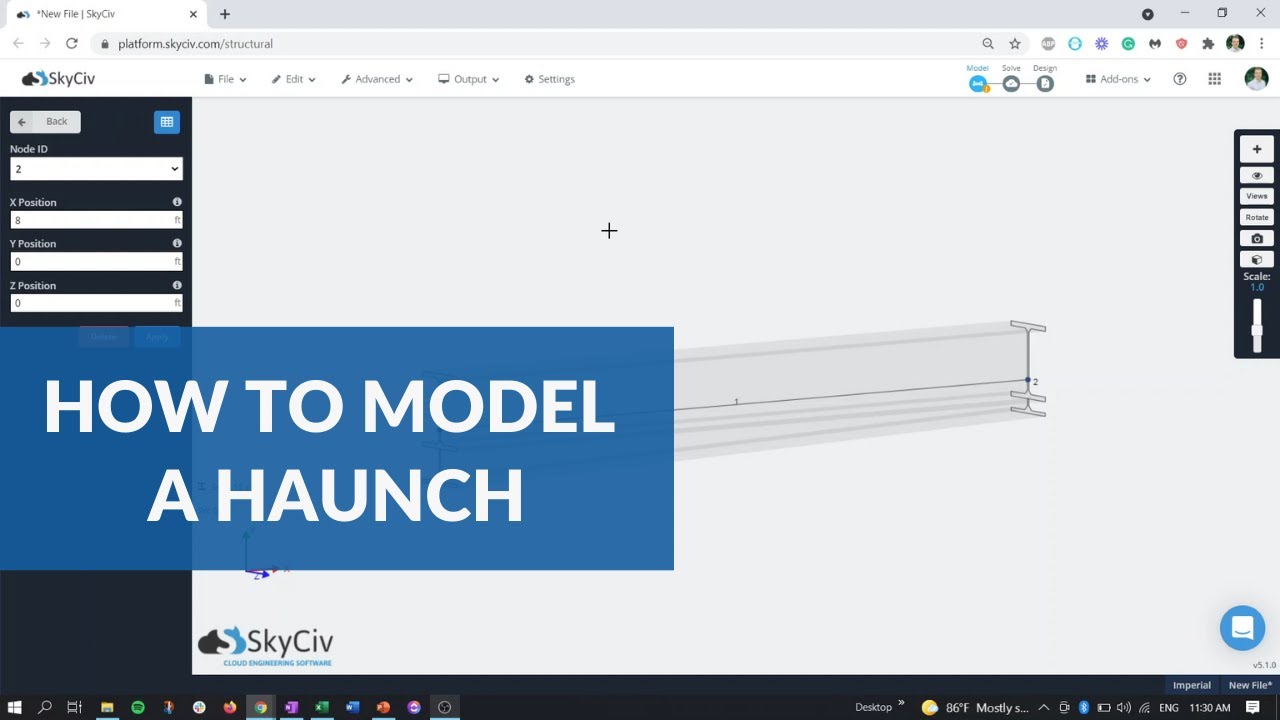 How to Model a Haunch in Structural 3D - YouTube