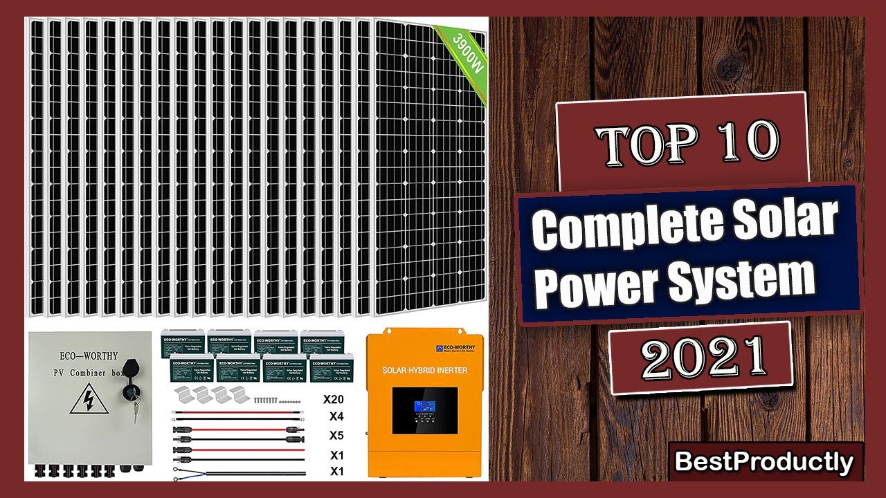 10 Best Complete Solar Power System New Model 2021 - YouTube