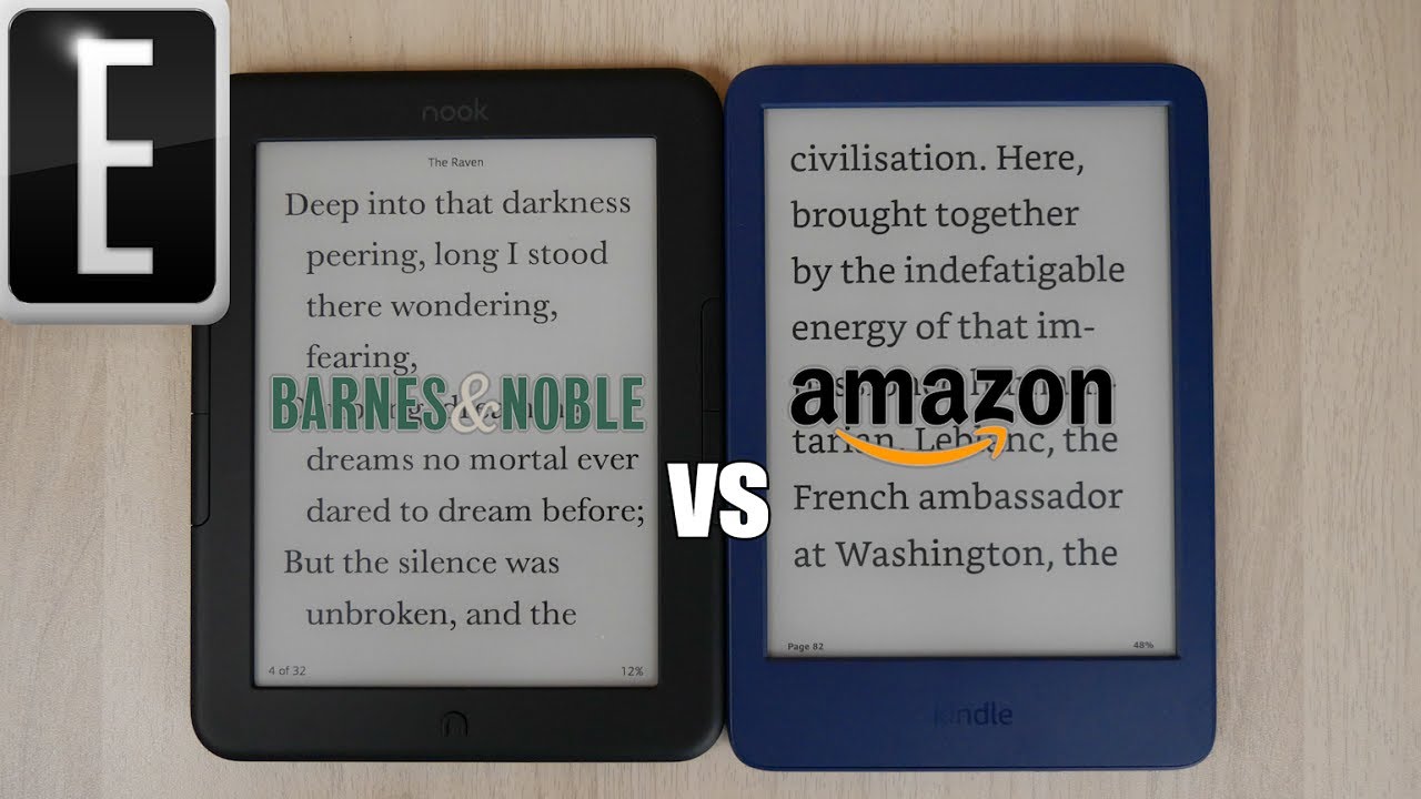 Kindle Basic 2022 vs Nook Glowlight 4e Comparison - YouTube