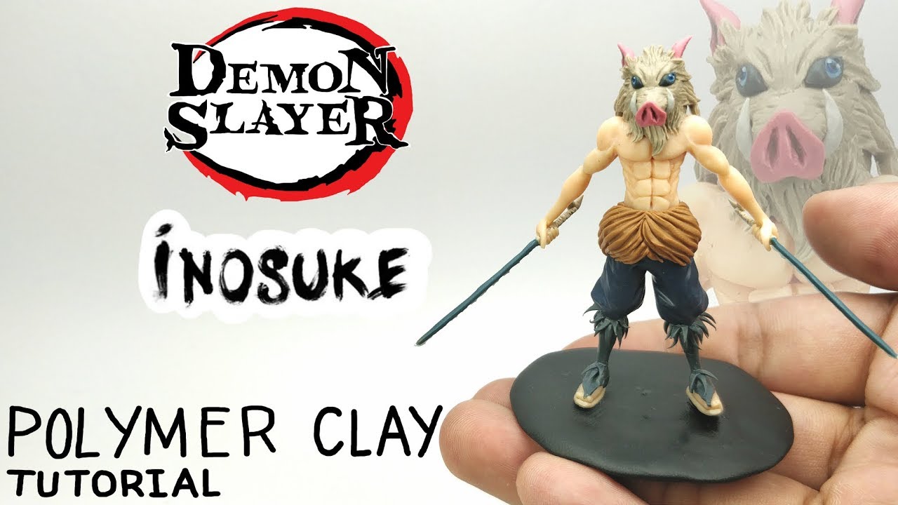 Inosuke - Demon Slayer: Kimetsu no Yaiba - Polymer Clay Tutorial 🐗🐗🐗 ...