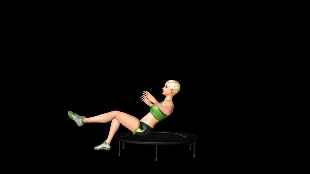 Sit and Bounce One Leg - Female - Mr. Rebounder® - Cellercise® - YouTube