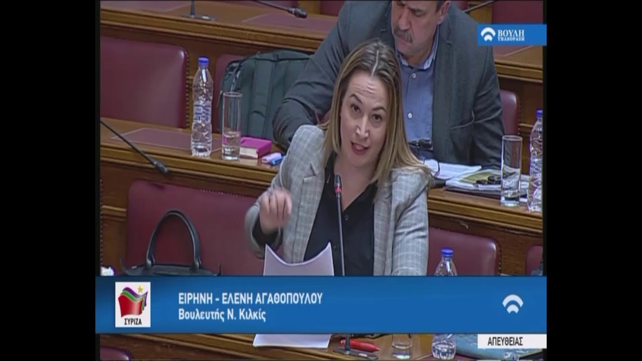 Η Ειρήνη Αγαθοπούλου στην Επιτροπή Κοινωνικών Υποθέσεων για το επίδομα ...
