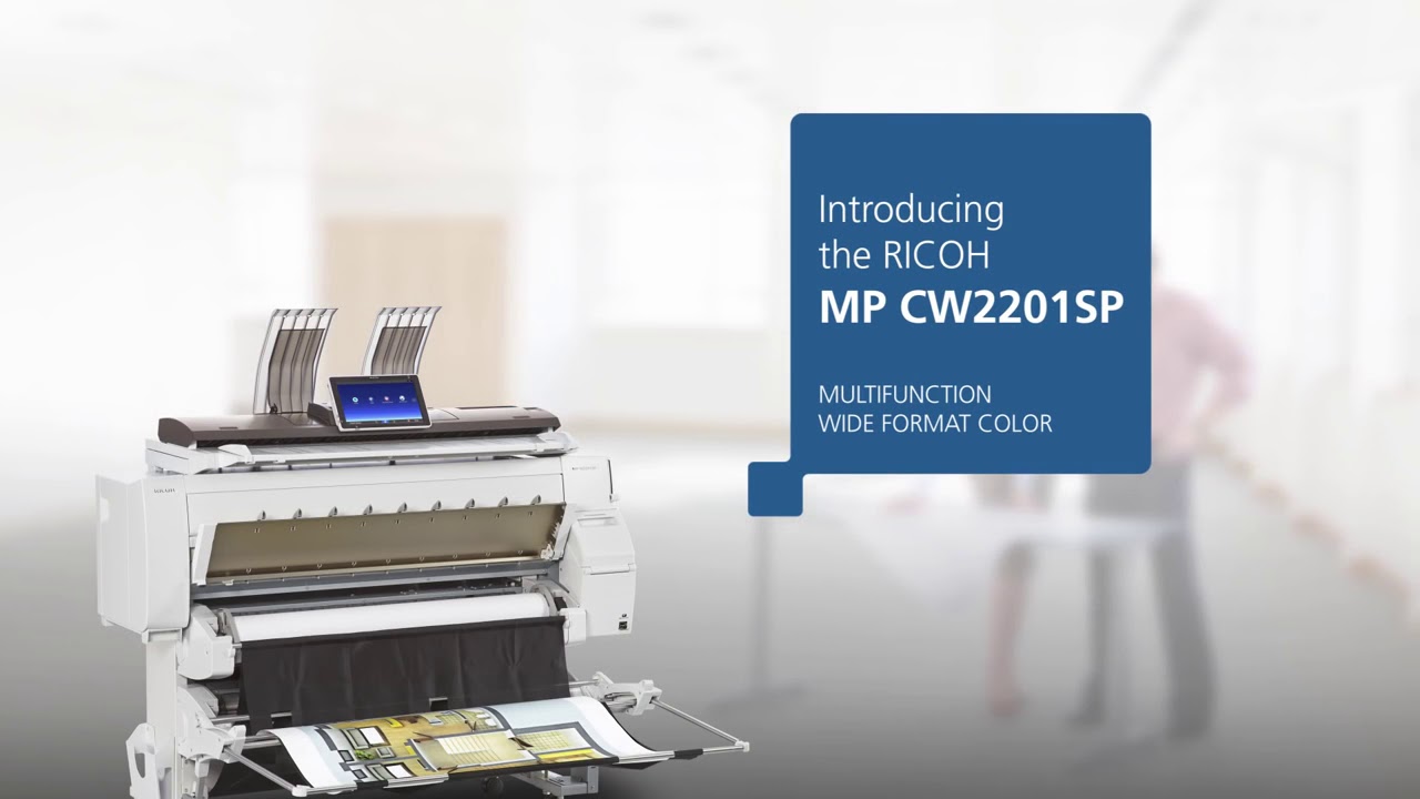 RICOH MP CW2201SP Wide format color printer with workstyle innovation ...