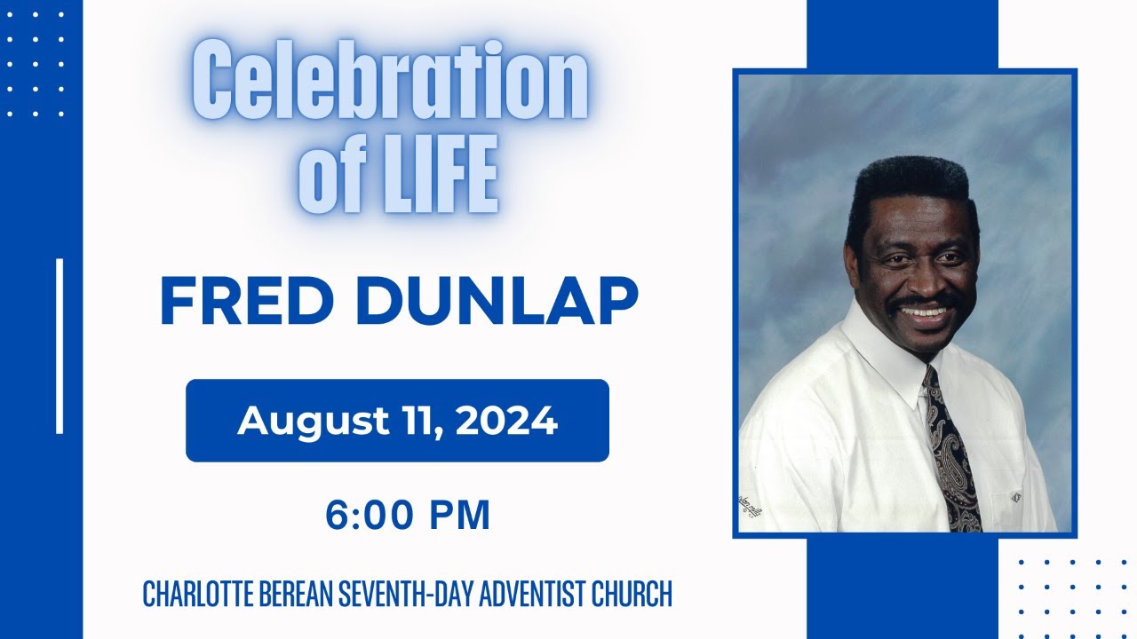 Fred Dunlap Memorial Service | August 11, 2024 - YouTube