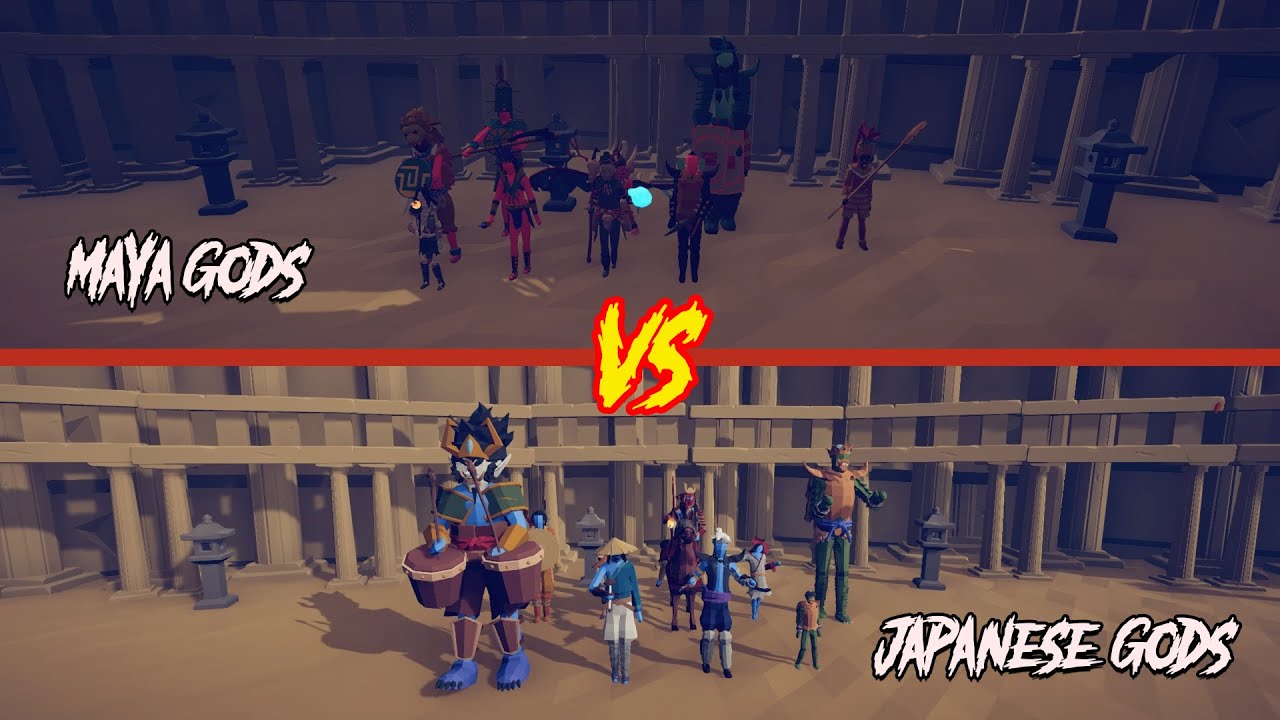 BATTLE ROYALE | JAPANESE GODS VERSUS MAYA GODS 🔥🔥 | Totally Accurate ...