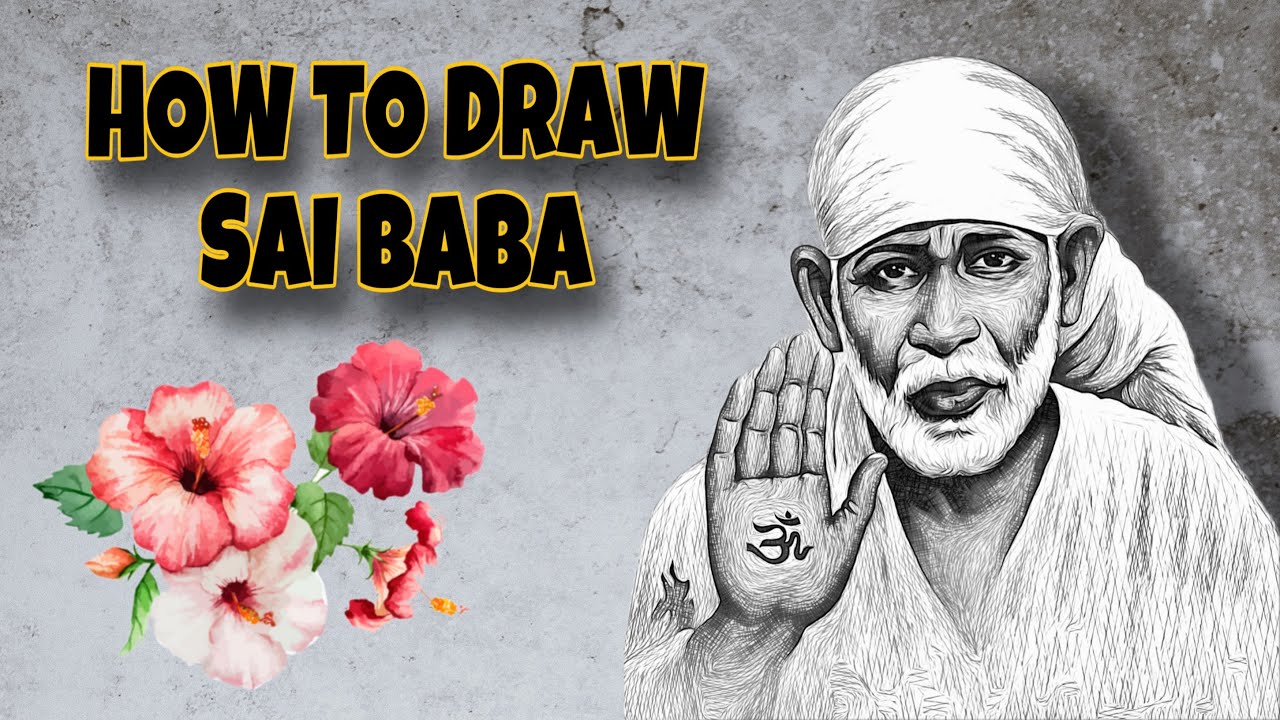 How to draw sai baba | pencil art | @taruncreativesketches - YouTube