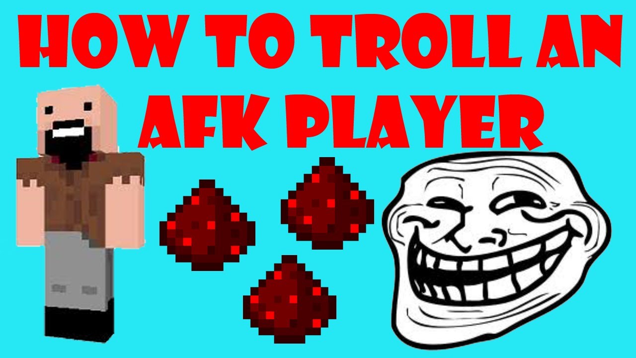 Minecraft - How to Troll an AFK Player #2 - YouTube