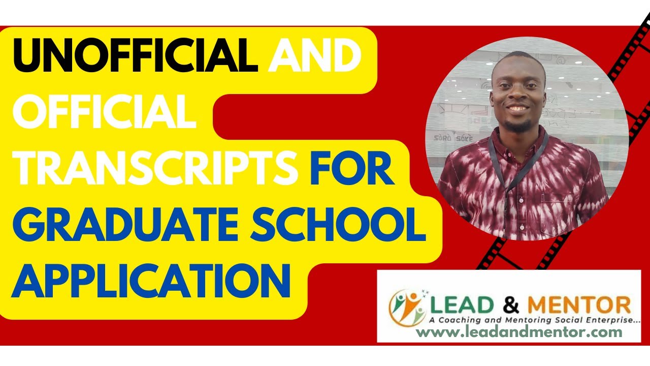 unofficial and official transcripts for gradual school application |Get your unofficial ...