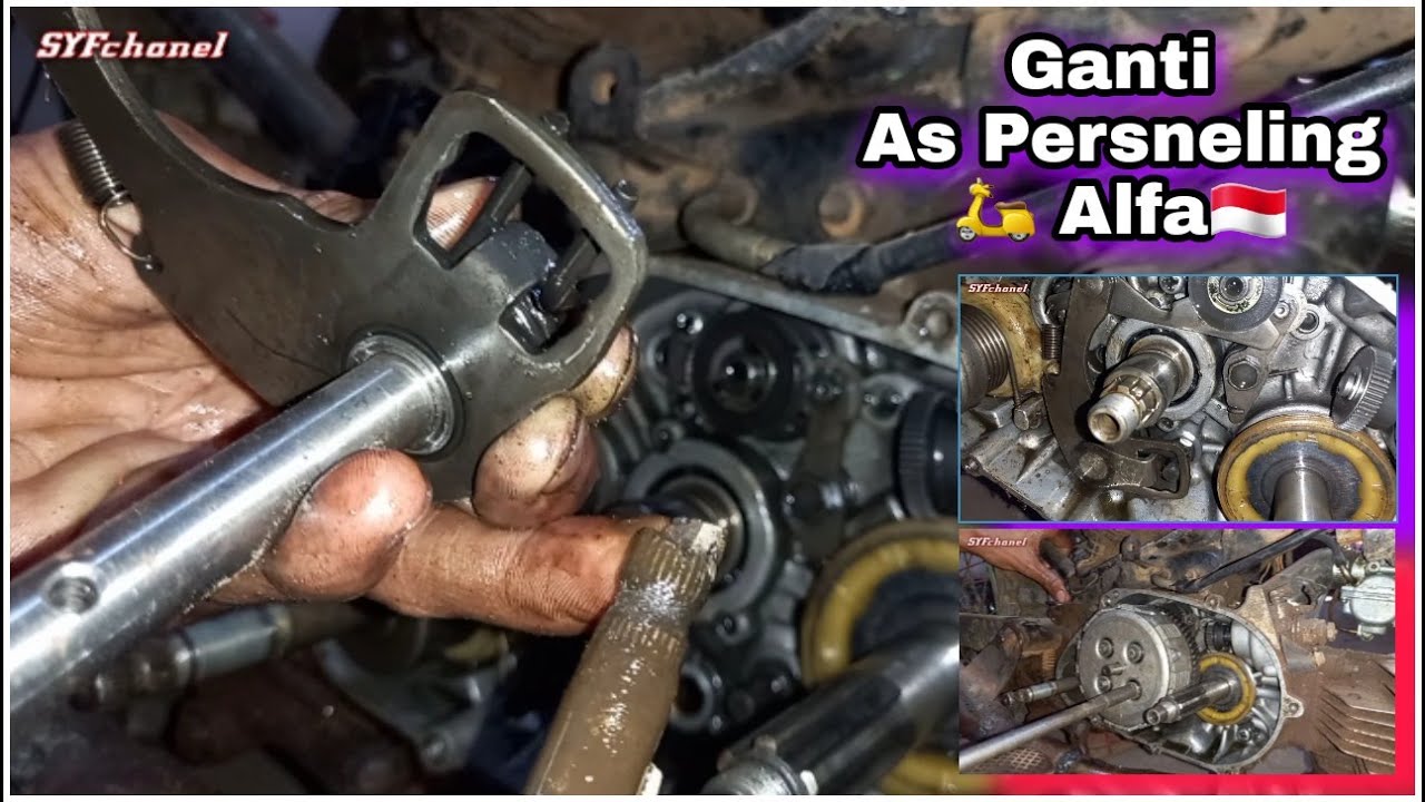Tutorial Ganti As Persneling Alfa🛵🇮🇩 - YouTube