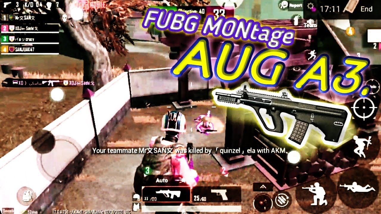 PUBG Montage -Madness Of AUG A3. With Holo-PUBG Mobile Gamelab ! - YouTube