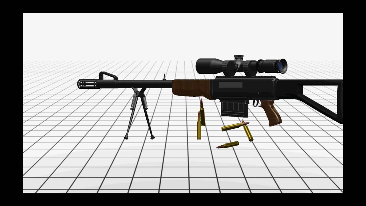 Machine gun modelled in SolidWorks - YouTube