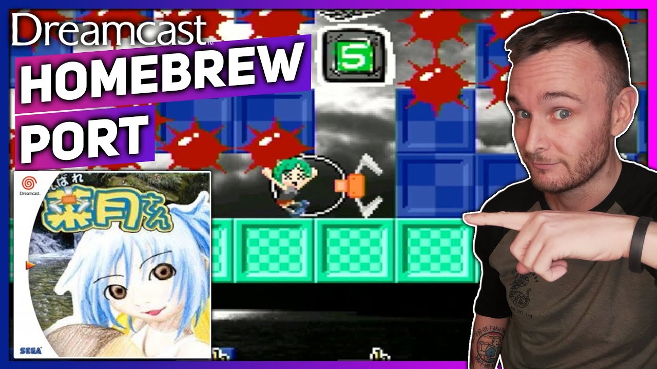 SEGA DREAMCAST HOMEBREW | GANBARE NATSUKI-SAN | Gameblabla port - YouTube