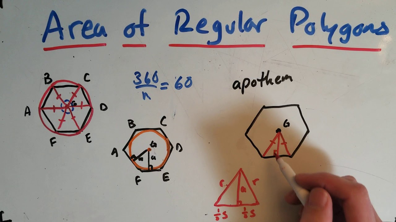 Honors Geometry Area of Regular Polygons - YouTube