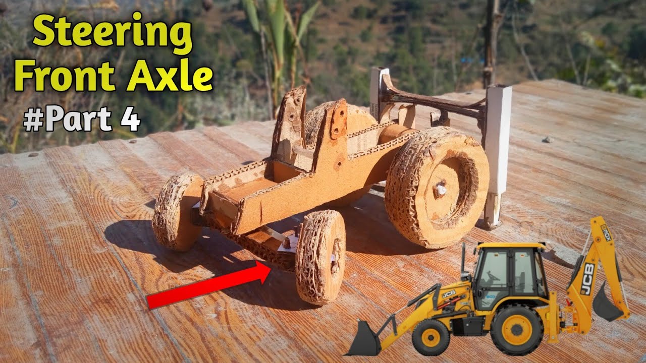 How To Make JCB 3DX Part 4 | Making Front Axle | Vishesh DIY - YouTube