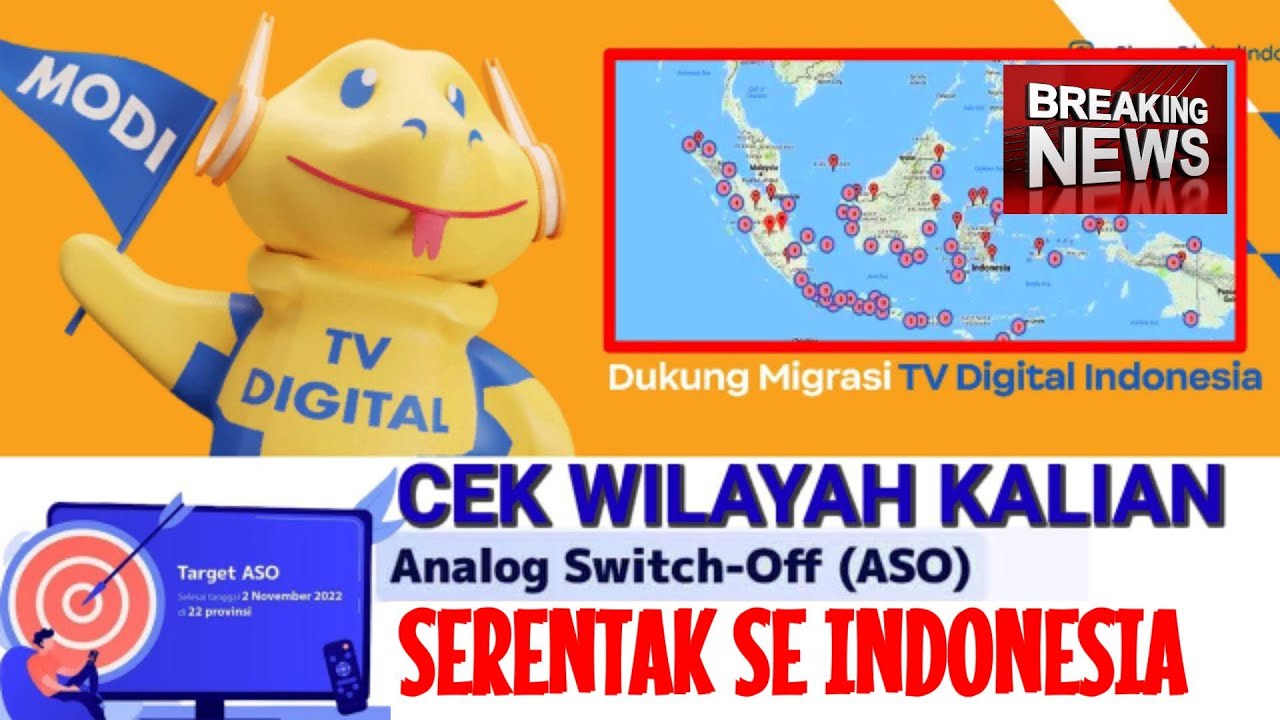 Daftar Wilayah Analog Switch Off | ASO TV DIGITAL Serentak Seluruh ...