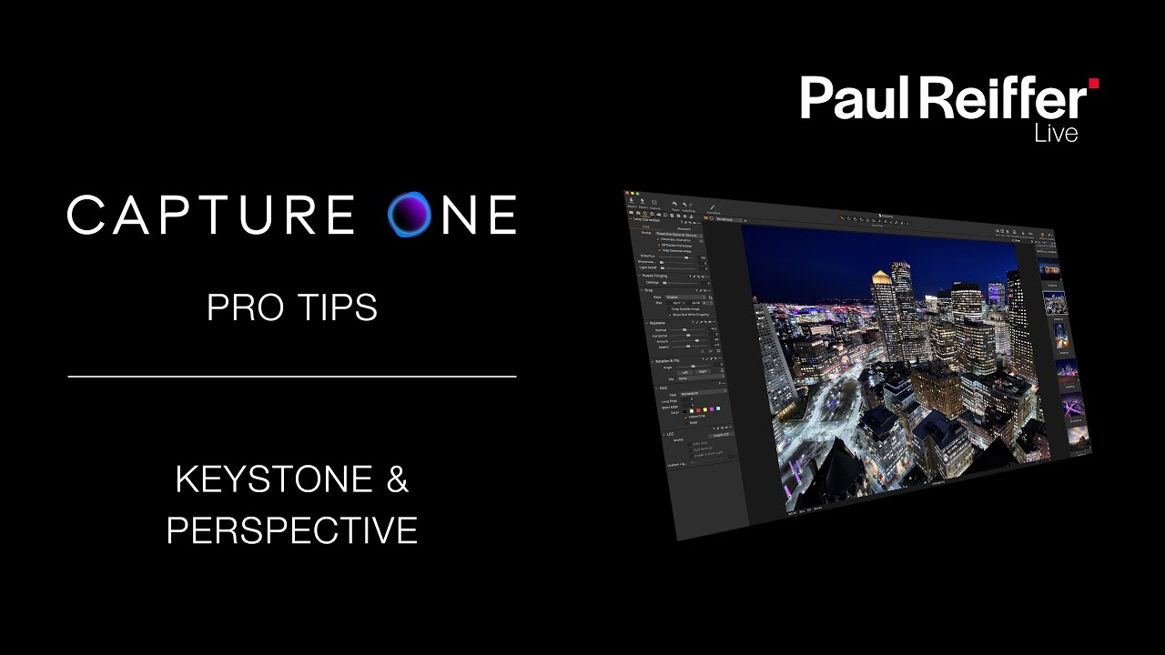 Capture One Pro Tips - Keystone Tool & Perspective Correction - YouTube