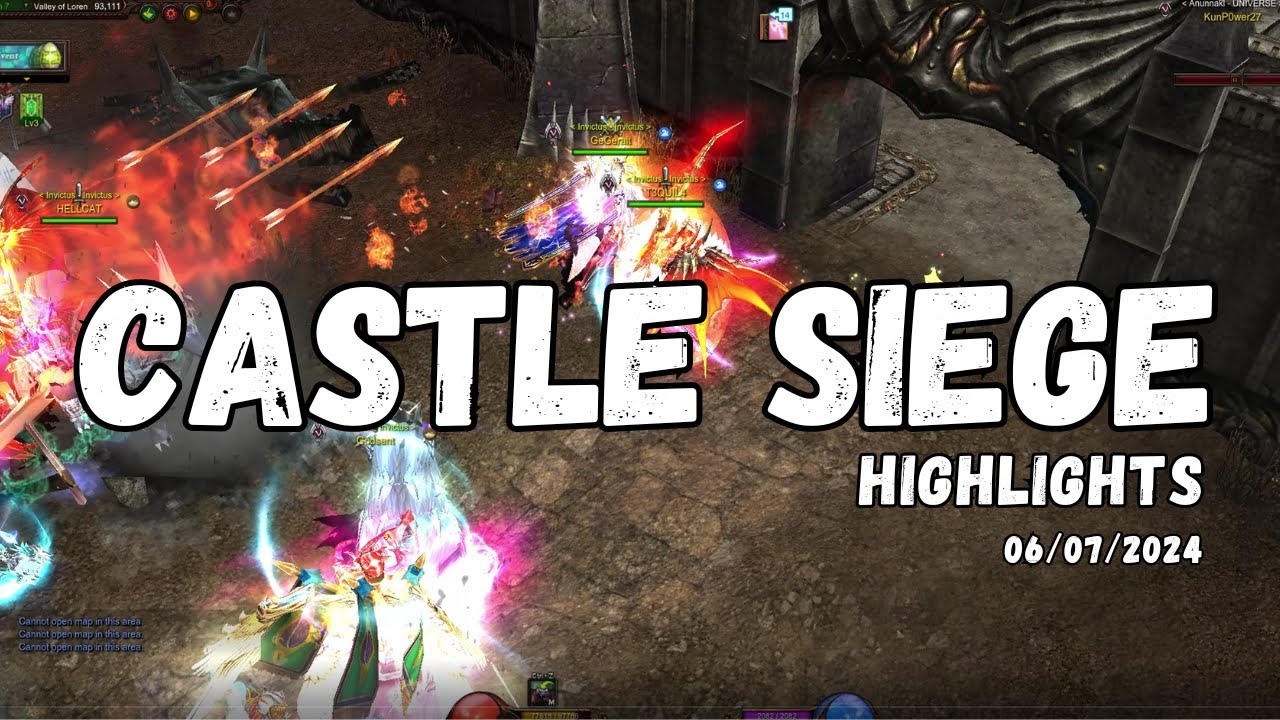 Castle Siege - Guild Invictus - Slayer - Mu Online - 06/07/2024 - YouTube